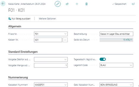Kassen | COSMO Cash Register