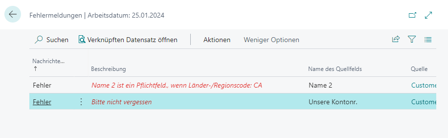 Stammdaten Pflichtfelder | Smart Add-Ons