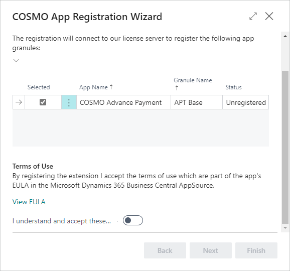 Install and Register Advance Payment App (DACH only) | Industry Packs (BC)