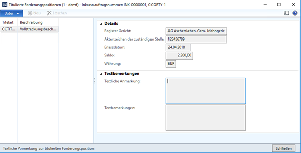 Inkassoaufträge | COSMO CrefoDynamics (FO)